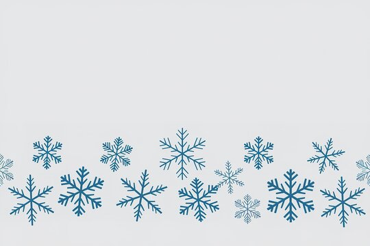 Snowflake Clip Art Borders