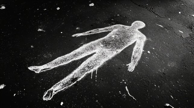 Chalk Body Outline Gif