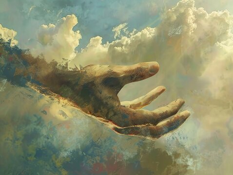 Drawings Of Gods Hand Reaching Down