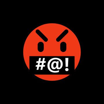 Very Angry Red Smiley Face