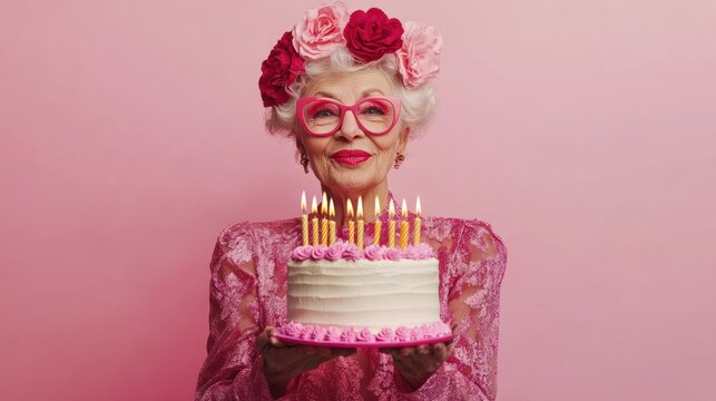 Happy Birthday Old Lady Images – Browse 7,700 Stock Photos, Vectors ...