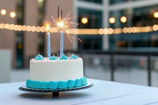 Birthday Cake Sparklers 17 762 Adobe Stock