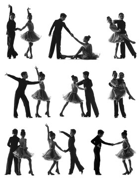 Jitterbug Dance Silhouette