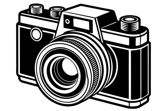 old camera vector