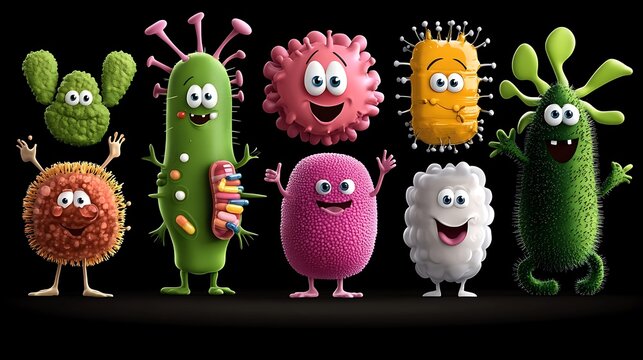 Friendly Bacteria Cartoon Images – Browse 2,623 Stock Photos, Vectors ...