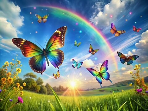 "Rainbow Butterfly" Images – Browse 604 Stock Photos, Vectors, and ...