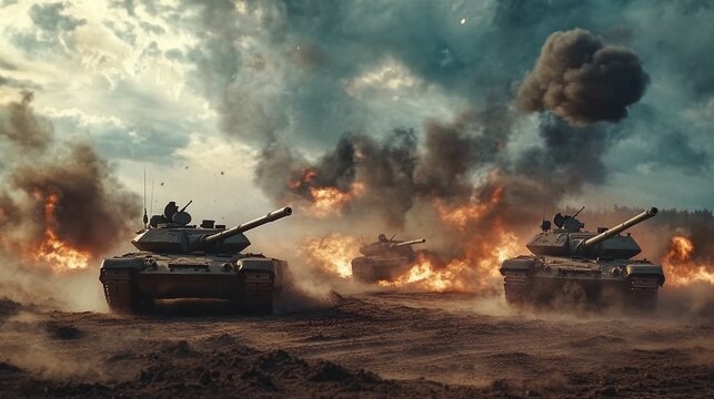 Military Tank Explosion