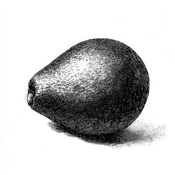 Avocado Pencil Drawing