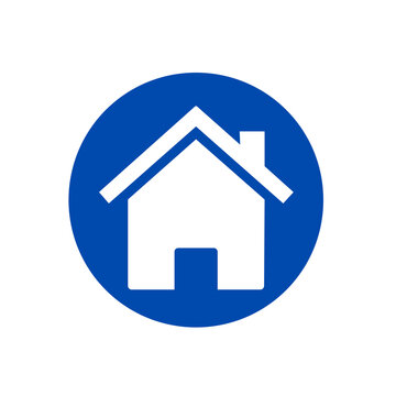 Blue Home Icon Png