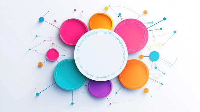 Blank Circles Connected Images – Browse 103,812 Stock Photos, Vectors ...