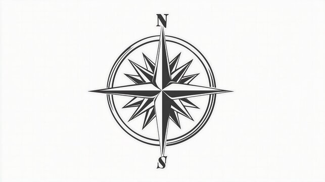 Compass Clip Art Black And White