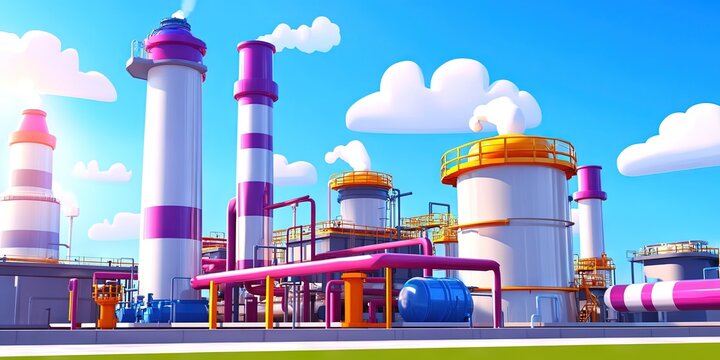Industrial Facilities Cartoon Cartoon Factory Building Images