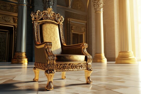 Gold royal chair store