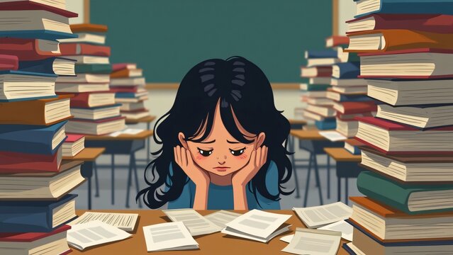 Exam Stress Cartoon Images – Browse 3,830 Stock Photos, Vectors, and ...