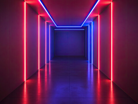 led lights background room