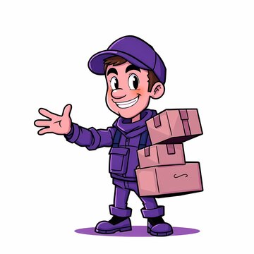 Delivery Driver Cartoon Images – Browse 25,428 Stock Photos, Vectors ...