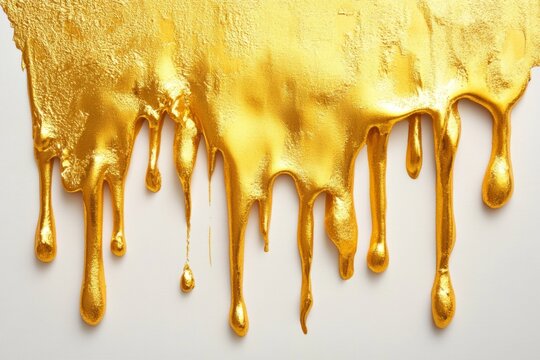 Dripping Gold Paint
