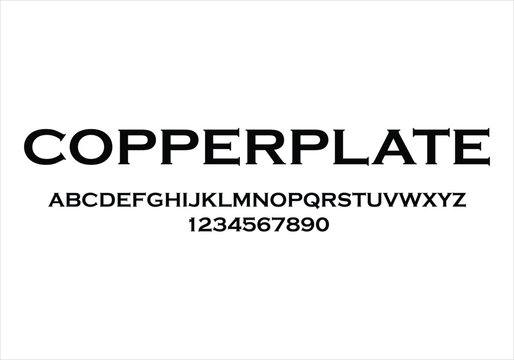 copperplate font example