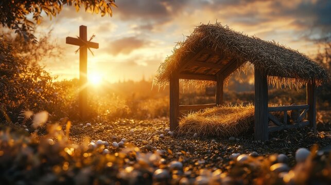 Manger And Cross Images – Browse 1,485 Stock Photos, Vectors, and Video ...