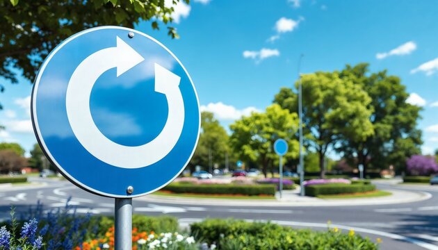 Imágenes de "Roundabout Sign": descubre bancos de fotos, ilustraciones ...