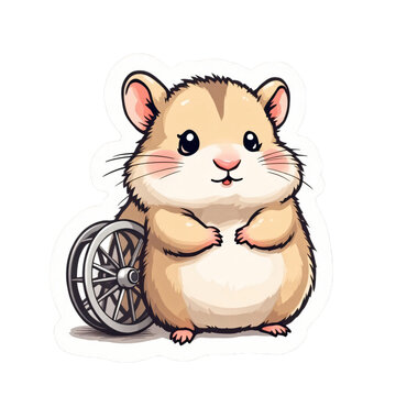 Hamster In Wheel Clipart