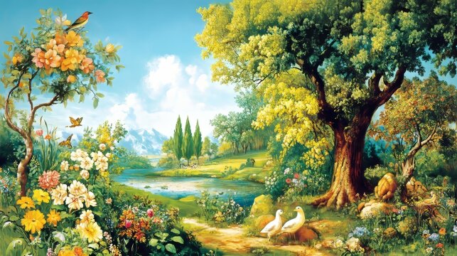 Adam And Eve In The Garden Of Eden Images – Browse 2,795 Stock Photos ...
