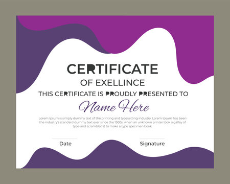 Certificate Design Template Sertifikat Images – Browse 647 Stock Photos ...