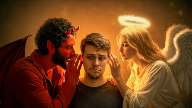 Angel And Devil On Shoulder Images – Browse 514 Stock Photos, Vectors ...