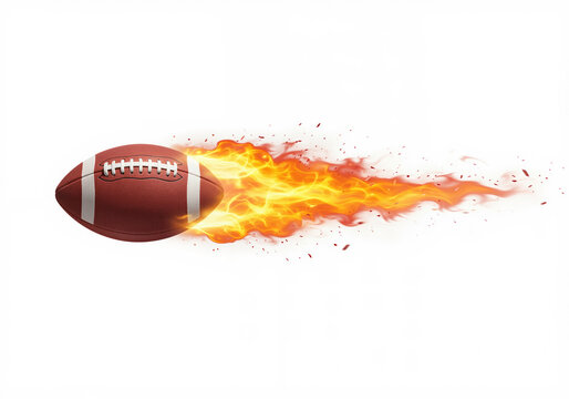 Football On Fire Png