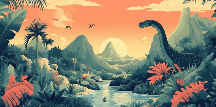 Prehistoric Landscape Background