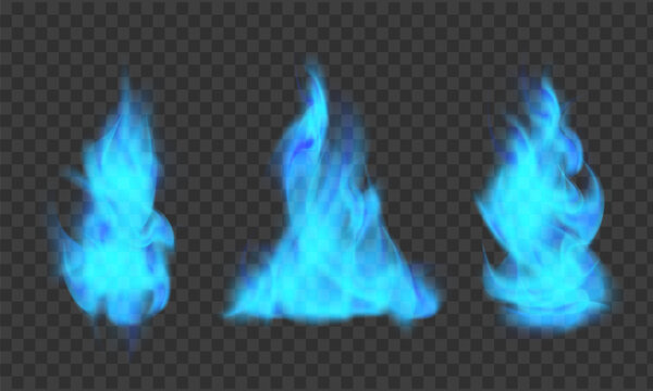 Blue Fire Png Transparent
