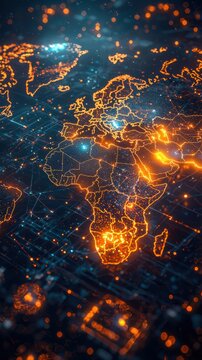 "Futuristic World Map" Images – Browse 264 Stock Photos, Vectors, and ...
