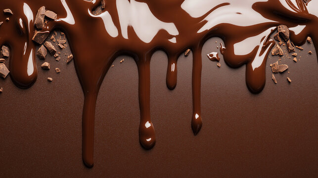Dripping Chocolate Background