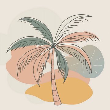 Palm Tree Pumpkin Stencil