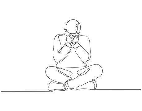 depressed pose drawing