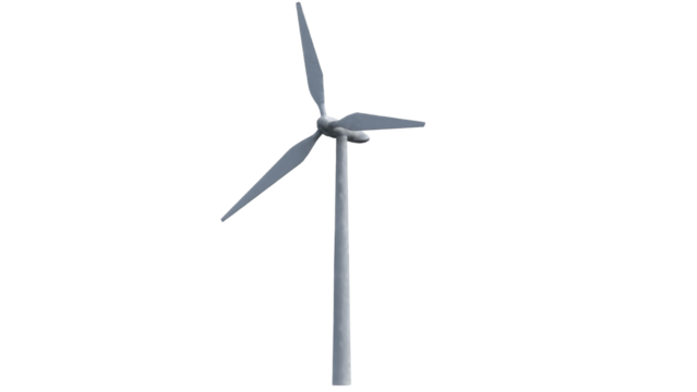 Modern Gray Wind Turbine Isolated on Transparent Background - Free ...