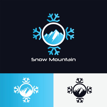 snow logo design