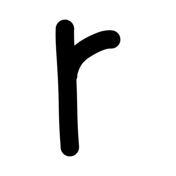 Lower Case Letter R Clipart