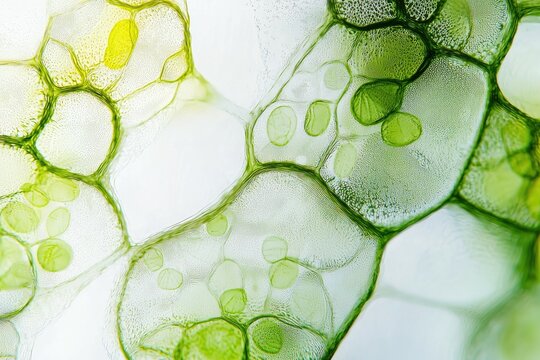 Plant Cell Chloroplast Microscope