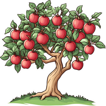 Clip Art Apple Tree