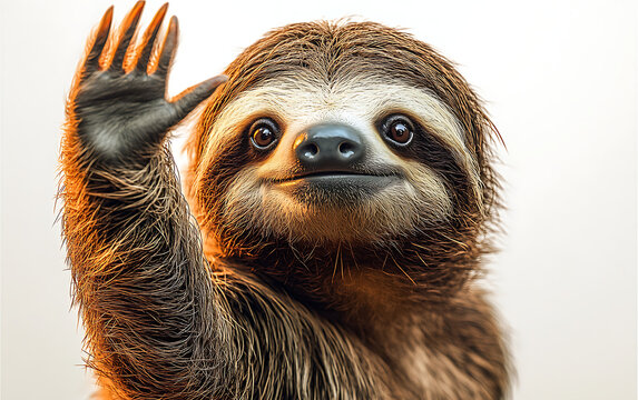 Sloth Smiling With Teeth