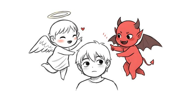 Angel And Devil On Shoulder Images – Browse 541 Stock Photos, Vectors ...