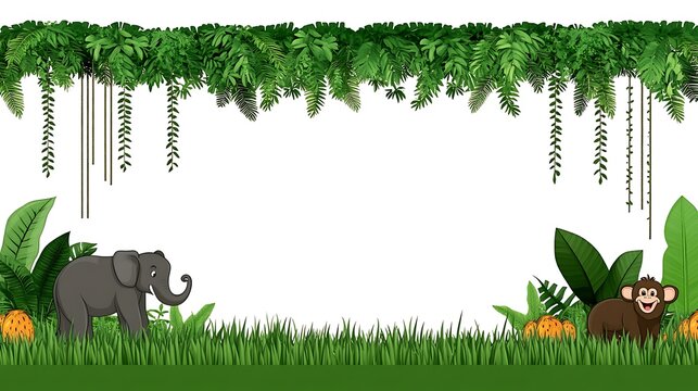 Jungle Clipart Border