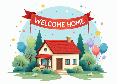 Welcome Cartoon House