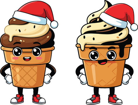 Ice Cream Treats Clip Art