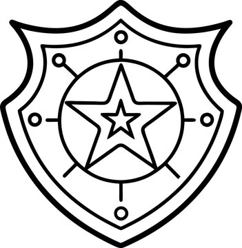 free coloring pages police badge