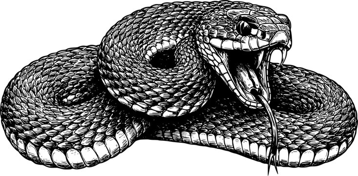rattlesnake head vector