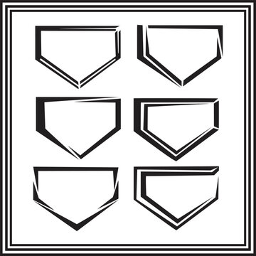 Home Plate Outline Vector