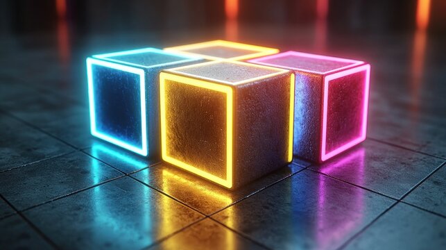 Imágenes de Blocks Neon: descubre bancos de fotos, ilustraciones ...