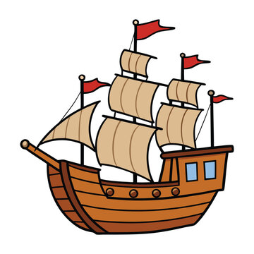 Mayflower Simple Drawing
